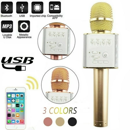 WS-858 Wireless Karaoke Handheld Microphone USB KTV Player Bluetooth Mic Speaker | Walmart Canada