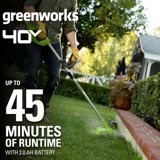 Greenworks 40V Cordless Weed Eater, String Trimmer & Leaf Blower Combo ...