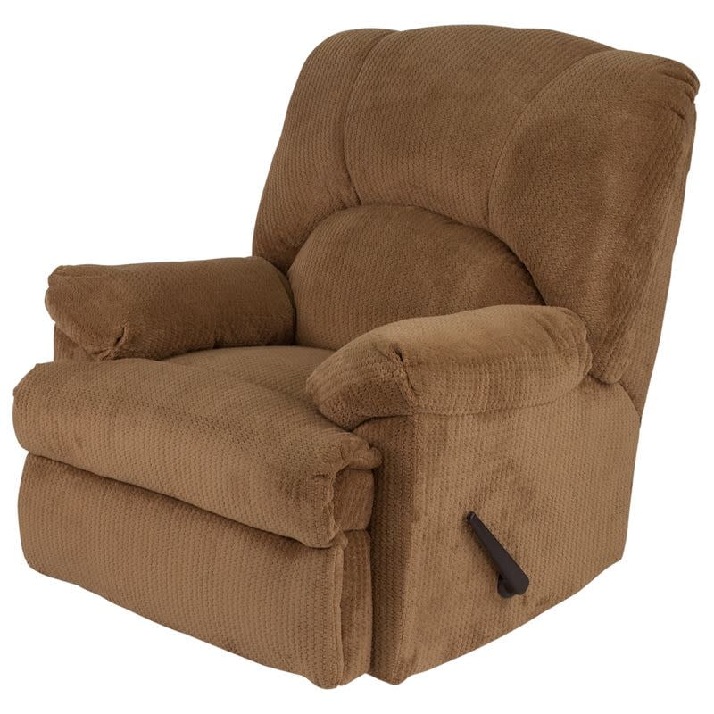 Microfiber Rocker Recliner In Camel - Walmart.com - Walmart.com