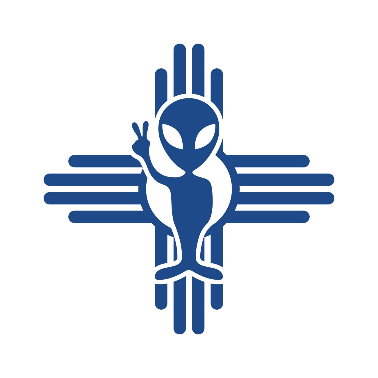 Zia Alien Symbol Sticker Decal Die Cut - Self Adhesive Vinyl ...