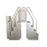 Confer Plastic Entry System with Steps and Deck for Above Ground Pools ...
