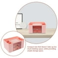 Plastic Drawers Clear Desk Organizer Mini Table Top Pen Holder Storage ...