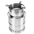 M Buder Wood Burning Camping Stove Stainless Steel Portable Backpacking ...