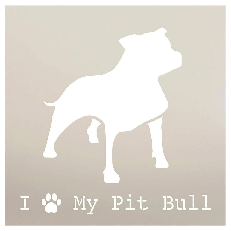 Easy Pitbull Stencil