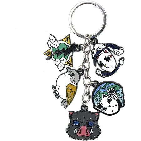 Demon Slayer keychain : Kimetsu no Yaiba Nezuko Keychains Tanjirou ...