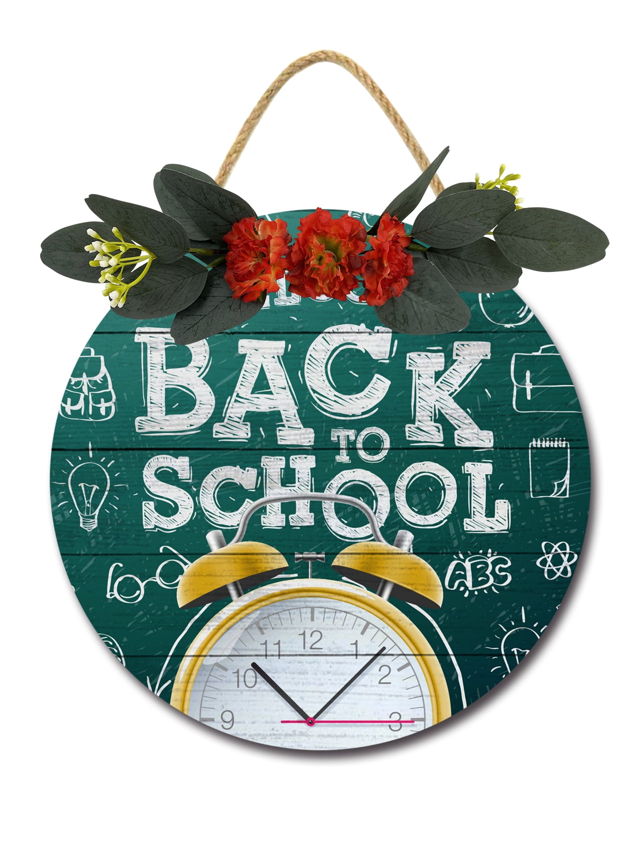 Eveokoki Welcome Back To School Door Sign Classroom Door Hanger Back to ...
