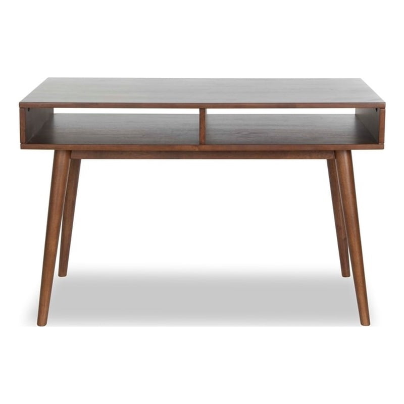 Jadon Modern Solid Wood Walnut Home Office Work Desk and Study Table ...