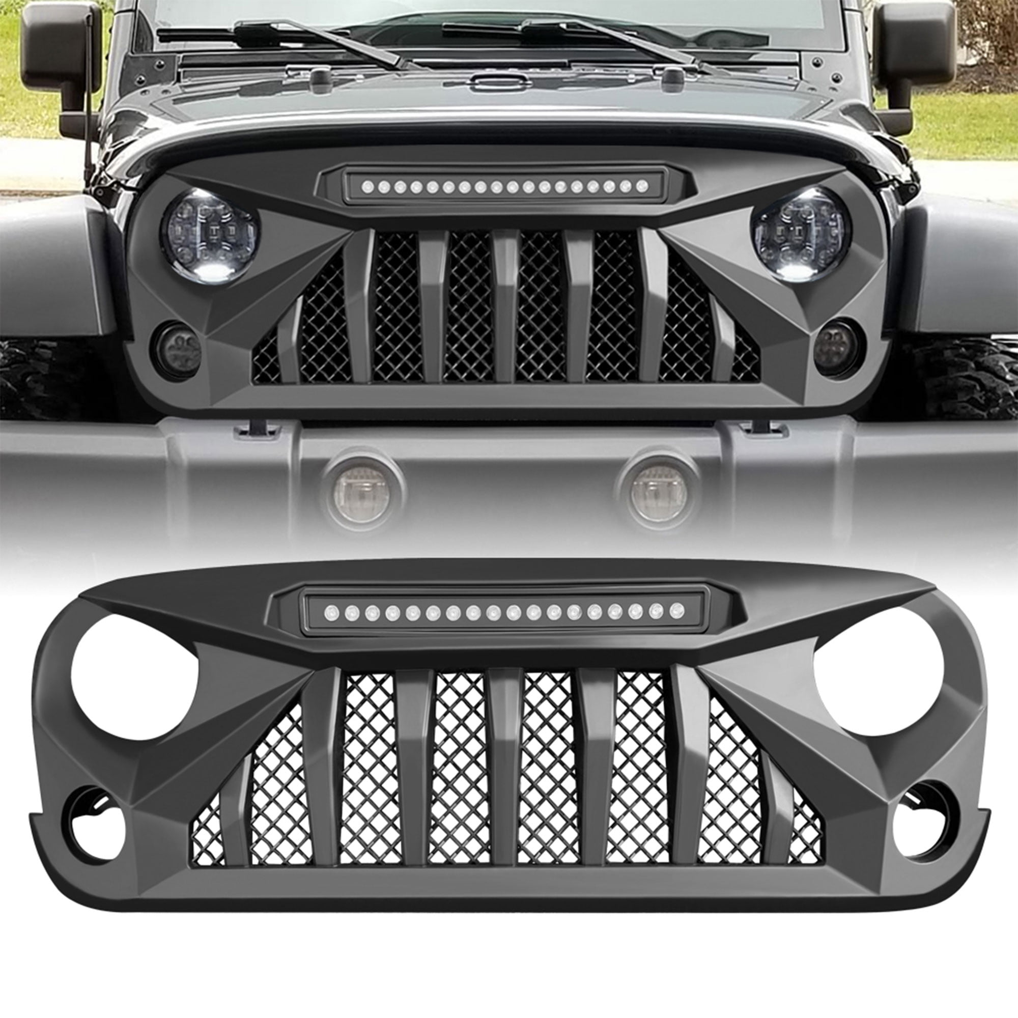 Click here for American Modified Front Grille With Lights For 07-... prices