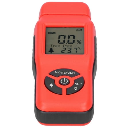 Moisture Detector, ABS Material Timber Moisture Meter Moisture Testing ...