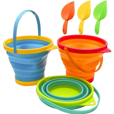 Collapsible Buckets, Collapsible Pail,Sand Buckets and Sand Shovels Set ...