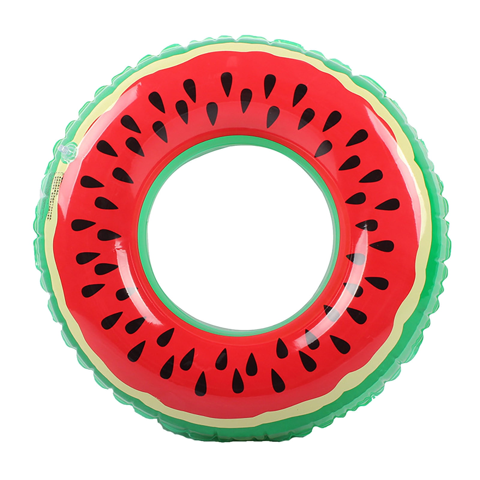 PVCS Inflatable Watermelon Swimming Ring, Inflatable Pool Float Circle ...