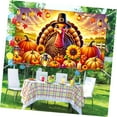 SKYSONIC Thanksgiving Turkey Banner 71x43 Inches Decor for Autumn ...