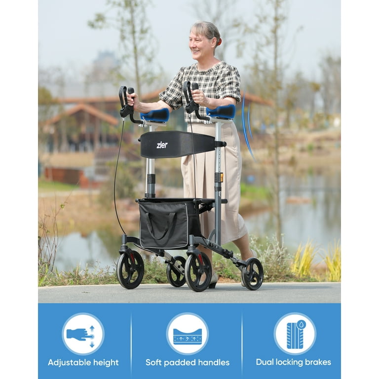 Zler Upright Walker 300lbs Stand-Up Rollator Walker For, 42% OFF Zler Upright Walker 300lbs Stand-Up Rollator Walker For, 42% OFF