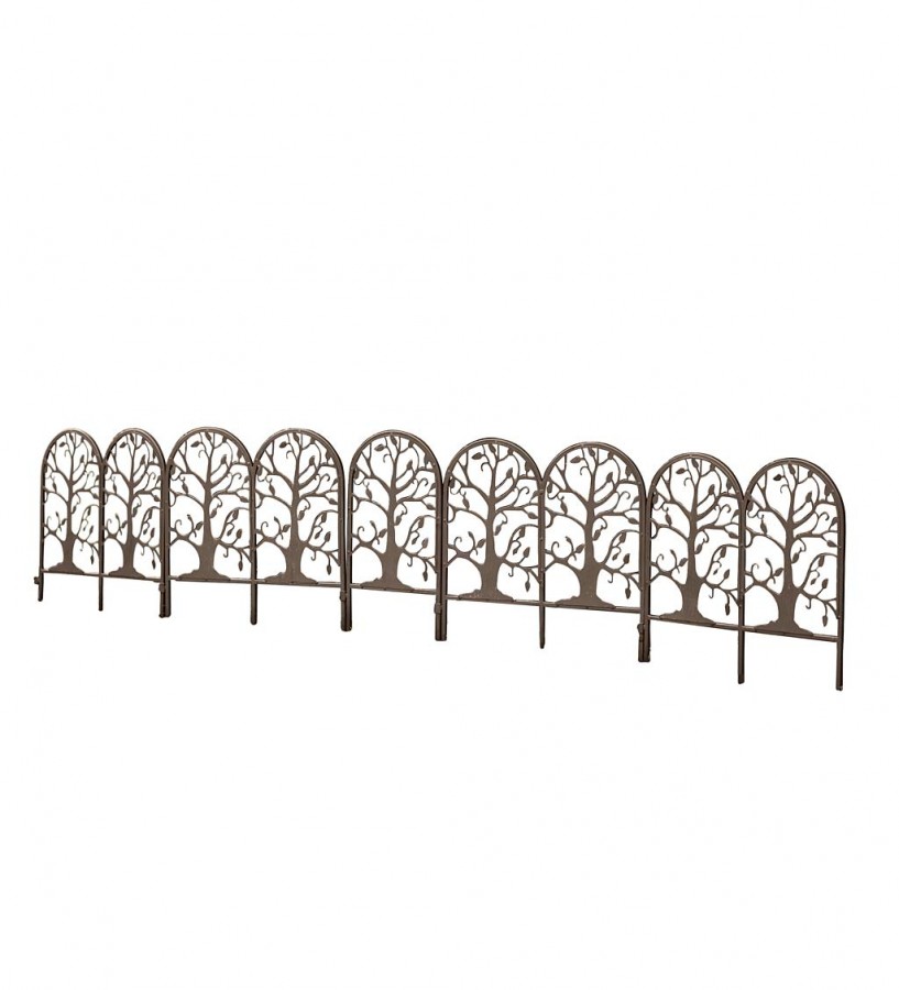 Plow & Hearth Metal Garden Edging with Tree of Life Design - Walmart.com