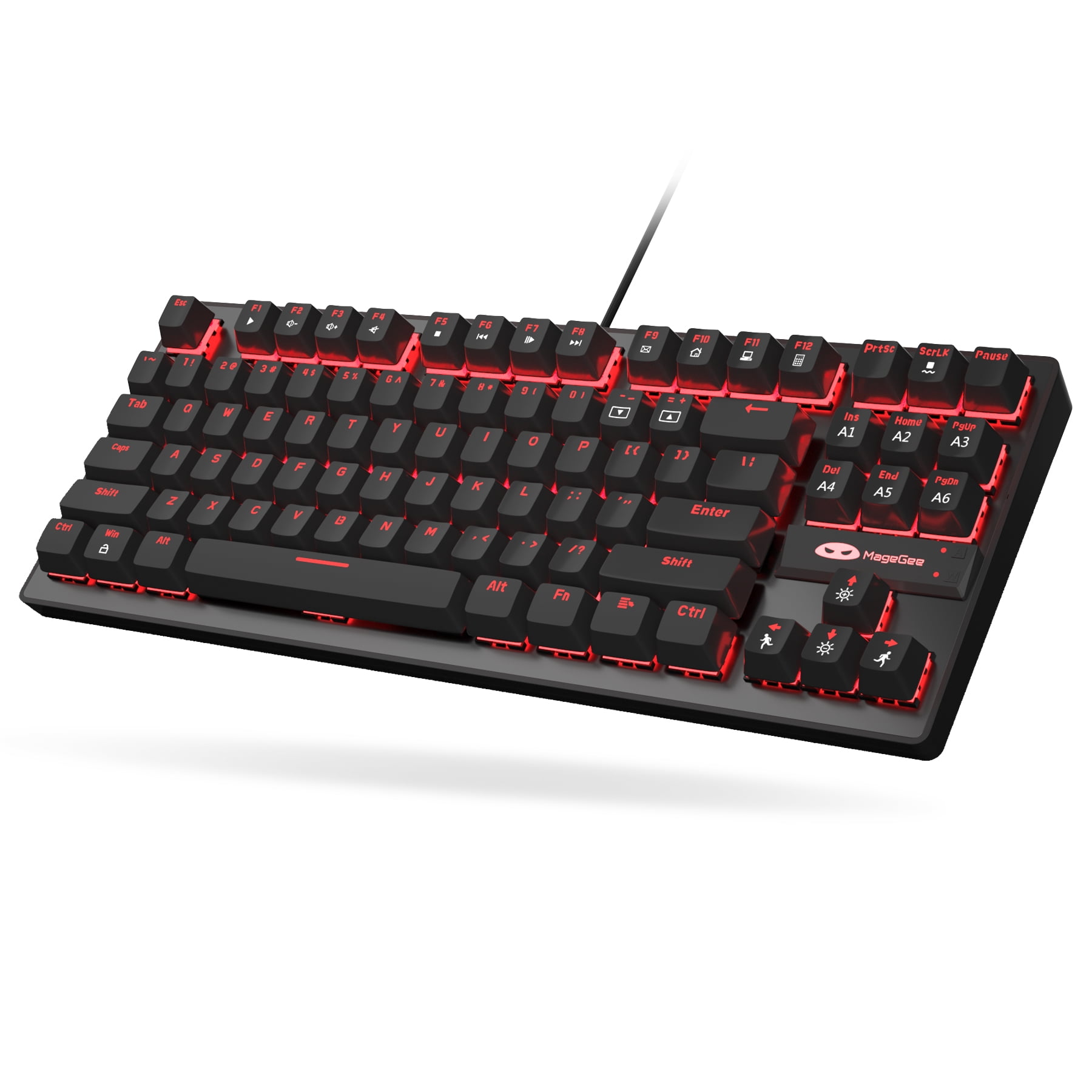 Buy Red Mechanical Keyboard,Camiysn Wired TKL 87 Keys Gaming Keyboard ...