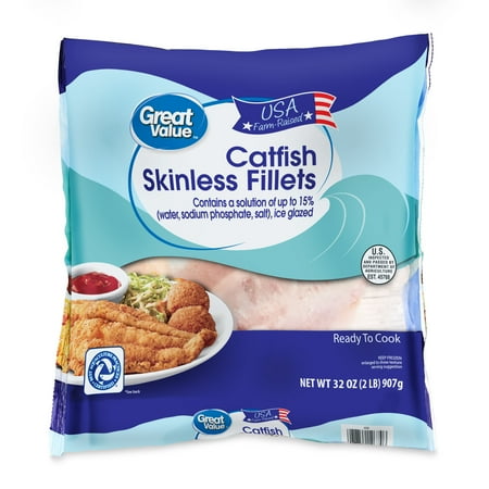 Great Value Frozen Catfish Skinless Fillets, 2 lb – Walmart Inventory ...