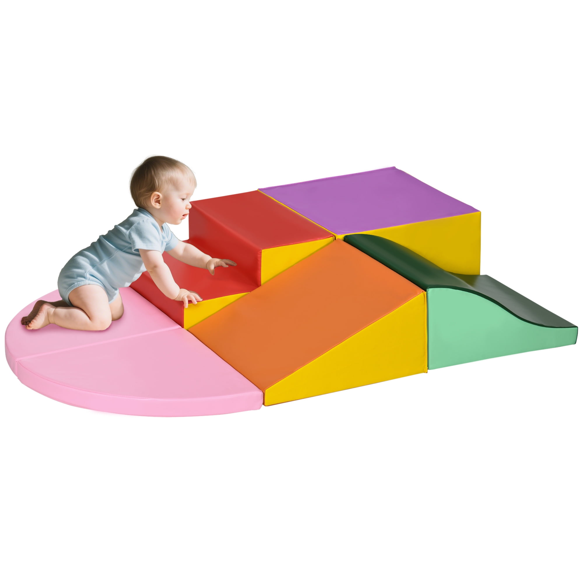 Click here for Qaba 6-Piece Soft Play For Toddlers To Climb  Craw... prices