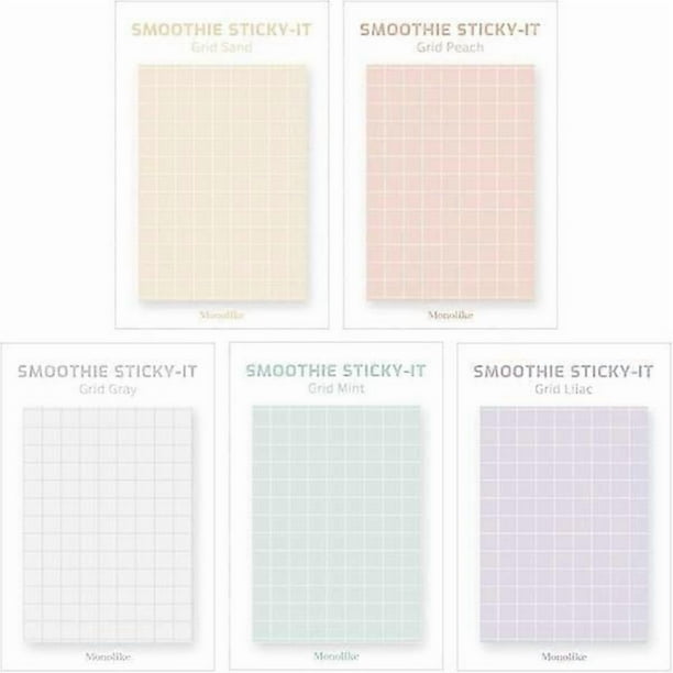 Self-adhesive memo pad Cute graph paper sticky notes | Bodega Aurrera ...