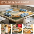 Chinoiserie Mountain Landscape Mahjong Mat for Table 31.5x31.5 in ...