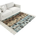 Bedroom Rug Carpet 3'x 5', Cute Dog Claws Washable Floor Carpet with ...