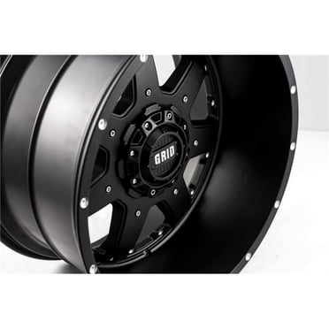 12952M1587 20 x 9.0 in. GD1 Grid Off-Road Wheels, Matte Black with ...