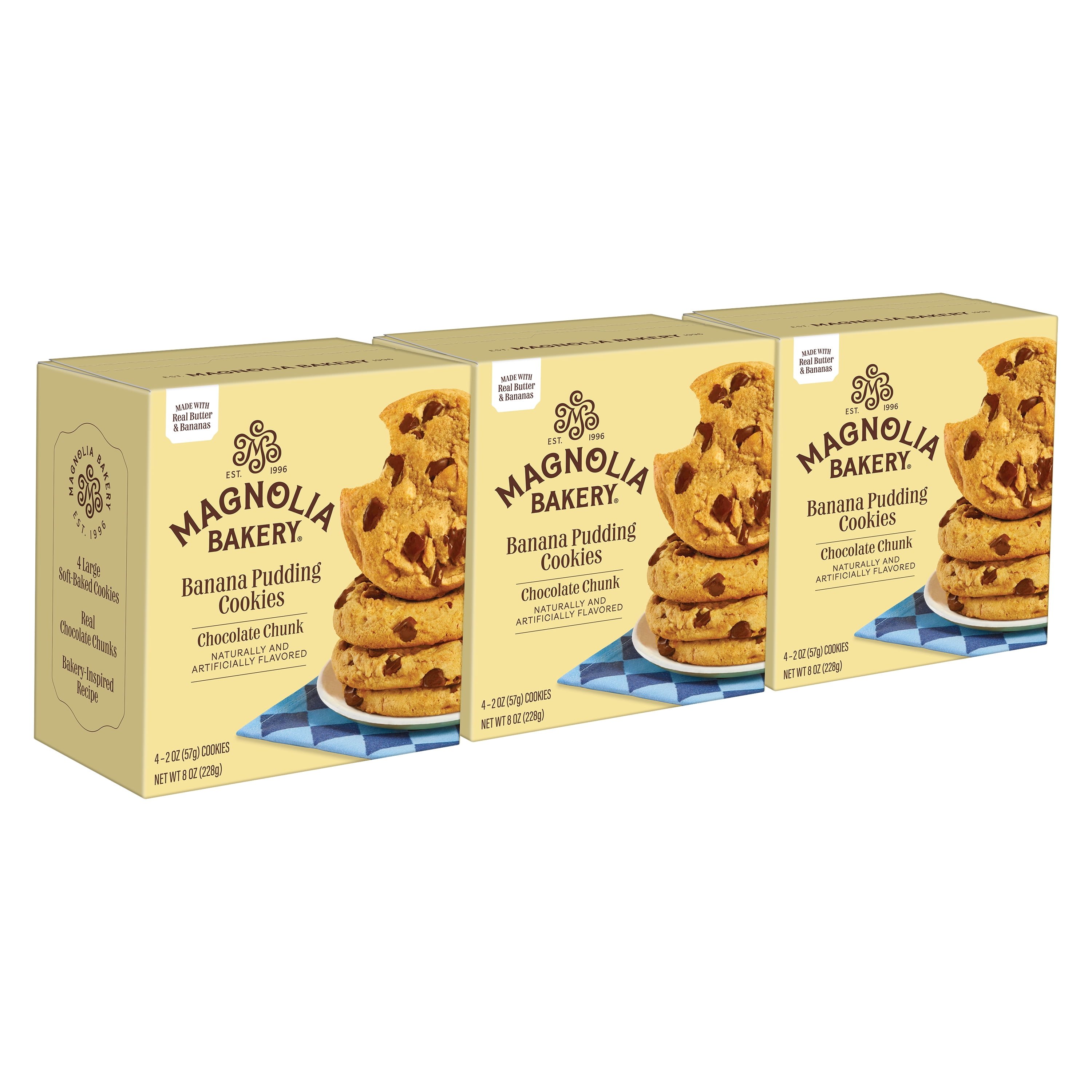 Magnolia Bakery Chocolate Chunk Banana Pudding Cookies 2 Ounce Pack