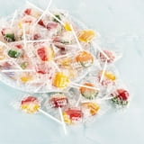 Tiger Pops Assorted Fruit Flavor Lollipops - 2LB Bag with Vibrant ...