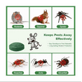 Paddsun Mouse Rodent Repellent, 12 Pack Peppermint Oil Lemon Moth Balls ...