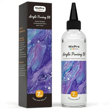 Silicone Pouring Oil by U.S. Art Supply - 6-Ounce, 100% Non-Toxic, for ...