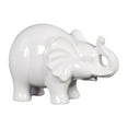 Superb Small Ceramic Elephant Gloss White - Walmart.com