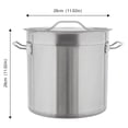 17L/17.9Qt Large Stock Pot with Lid, Free Stainless Steel Cookware ...