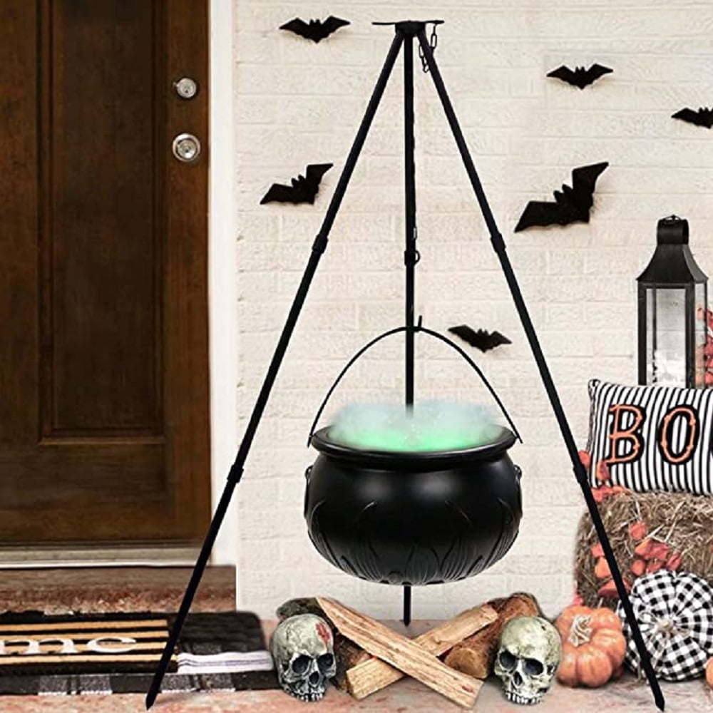 Halloween Party Decorations Witches Cauldron（5.5 x 4.1") with Mist ...