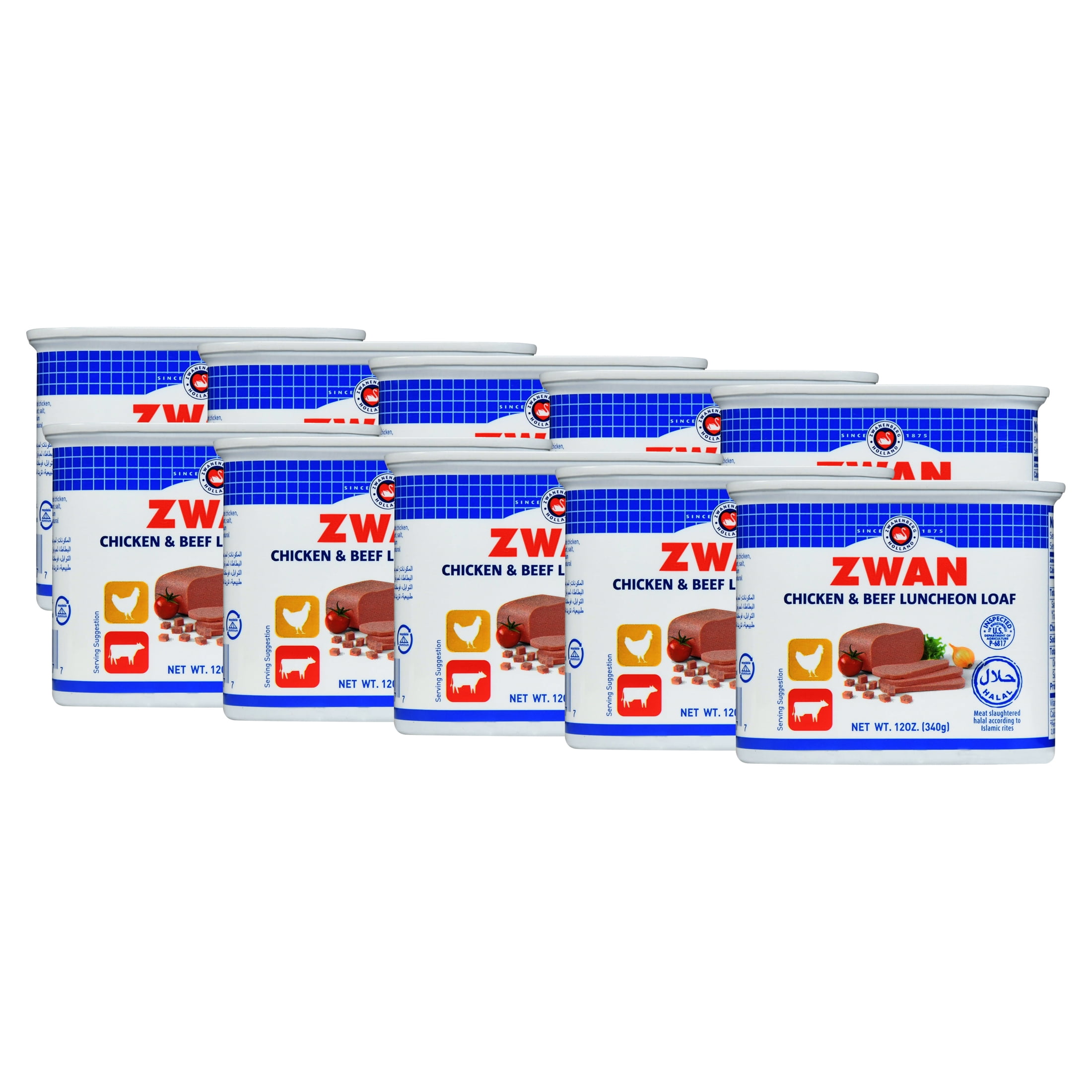 (10 pack) Ziyad Zwan Chicked & Beef Luncheon Meat - Walmart.com