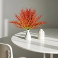 1 Stem Realistic Soft Touch Artificial Persian Plant Faux Orange Round ...