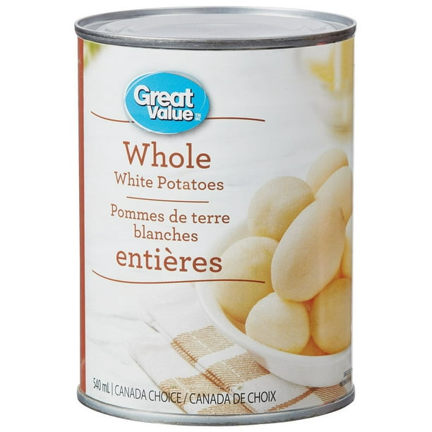 Great Value Whole White Potatoes, 540 mL Whole Potatoes - Walmart.ca