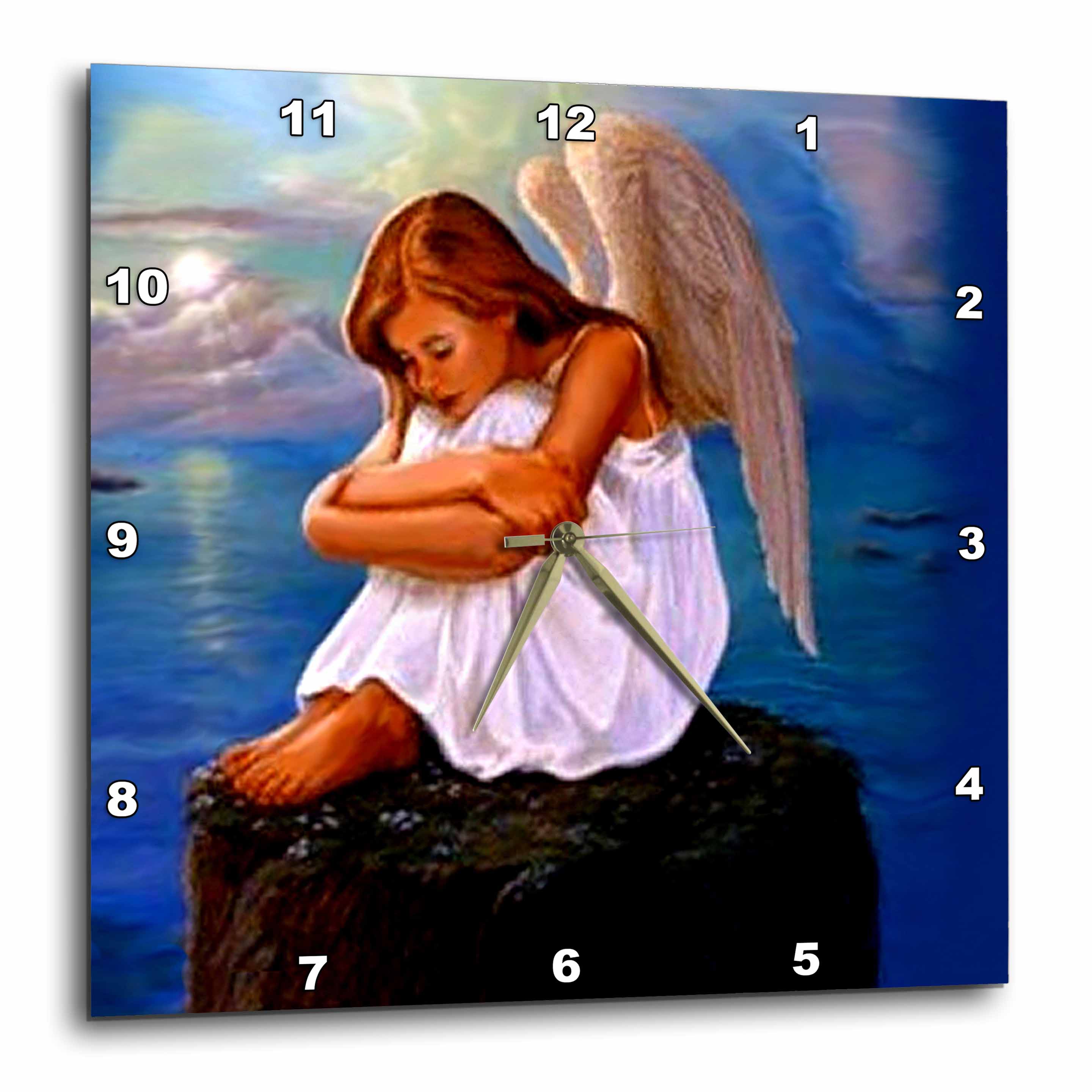 3dRose Angel - Wall Clock, 10 by 10-inch - Walmart.com