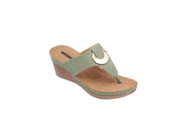 Gc Shoes Genelle Wedge Sandal Women's Shoes, green, Size 9.0 - Walmart.com