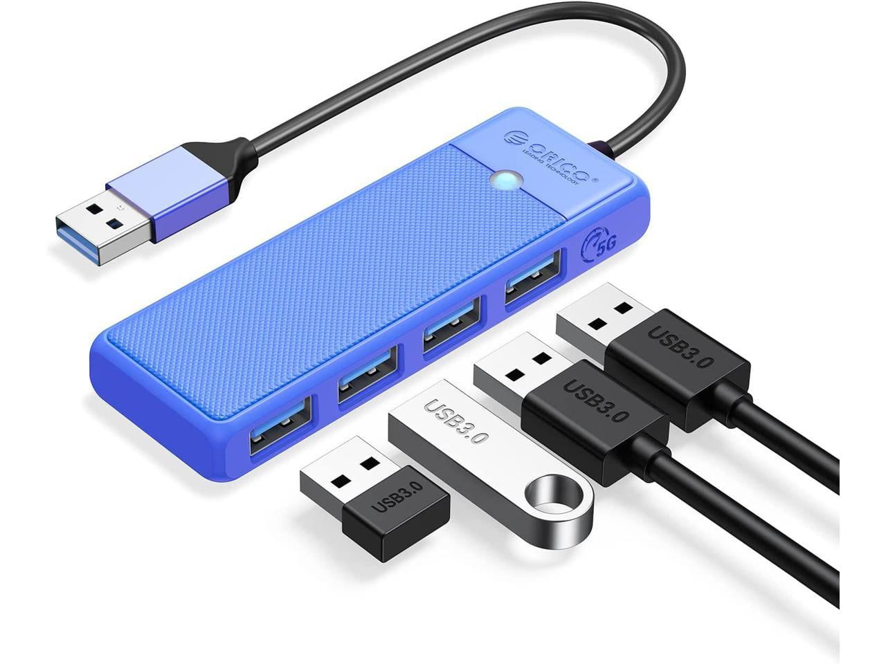 ORICO 4-Port USB 3.0 Hub, Ultra Slim USB Splitter for Laptop for ...