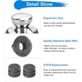 7PCS Steel Wool Scrubber Pads, Stainless Steel Scrubber Set with 1PCS ...