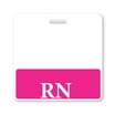 5 Pack - Pink RN Badge Buddy - Horizontal- Heavy Duty Spill Proof ...