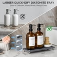 2 Pack Kitchen Soap Dispenser Set - 16oz Amber Glass Dish and Hand Soap ...