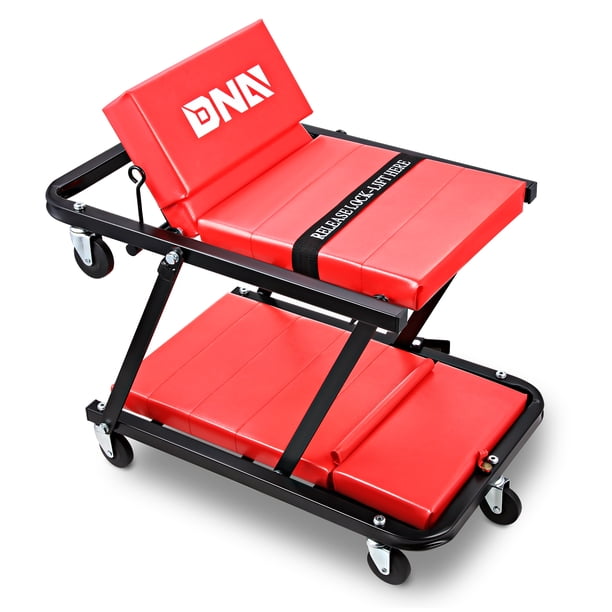 DNA Motoring TOOLS-00192 48" 2 IN 1 Folding Rolling Garage Shop Creeper ...