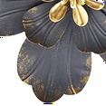 Metal Flower Wall Art Décor,Rustic Modern Floral Sculpture, 3D Wall Art ...