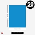 Bright Color Card Stock Paper, 65lb. 8.5 X 11 Inches - 50 Sheets - Blue ...