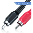 Mellbree RCA to Speaker Wire Adapter, 18AWG 3ft Cable, Male Plug to ...