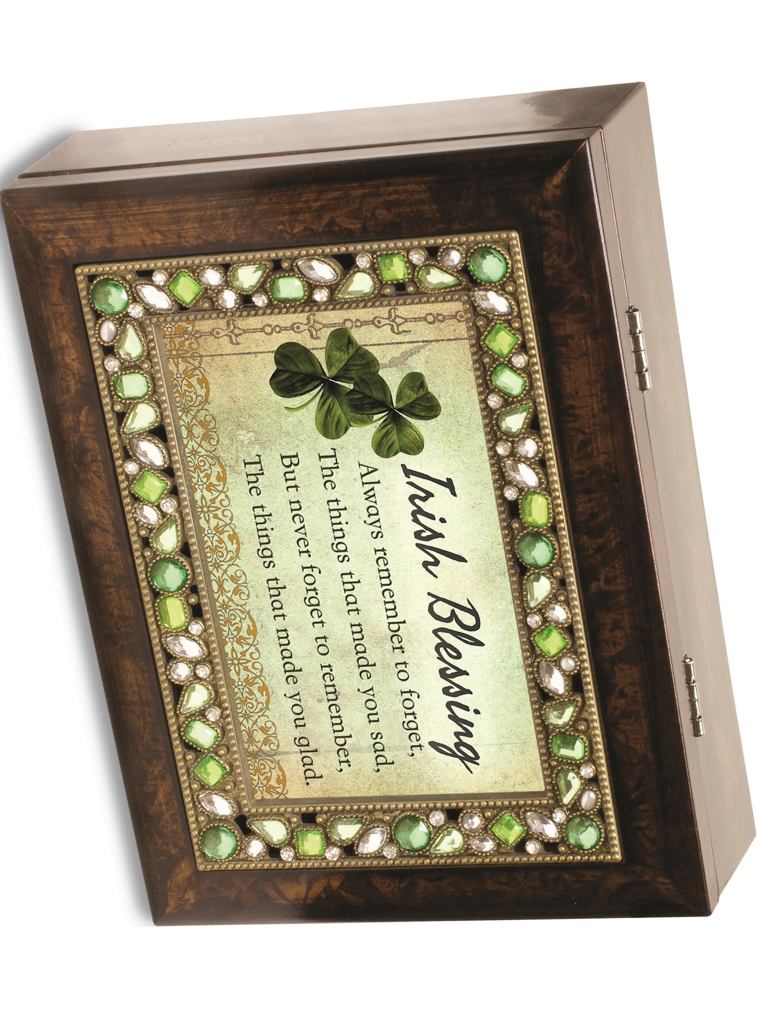 Fashion Emerald Jewel Collection Irish Blessing Music Box (8 X 6) Made ...