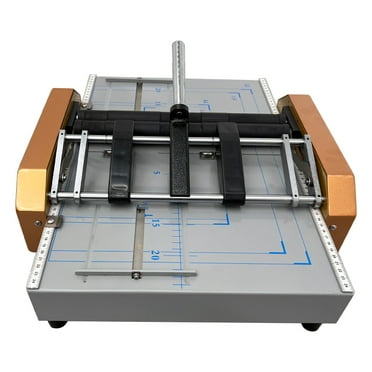 INTBUYING Automatic Book Binding Machine Staple Folder Booklet Maker 17 ...