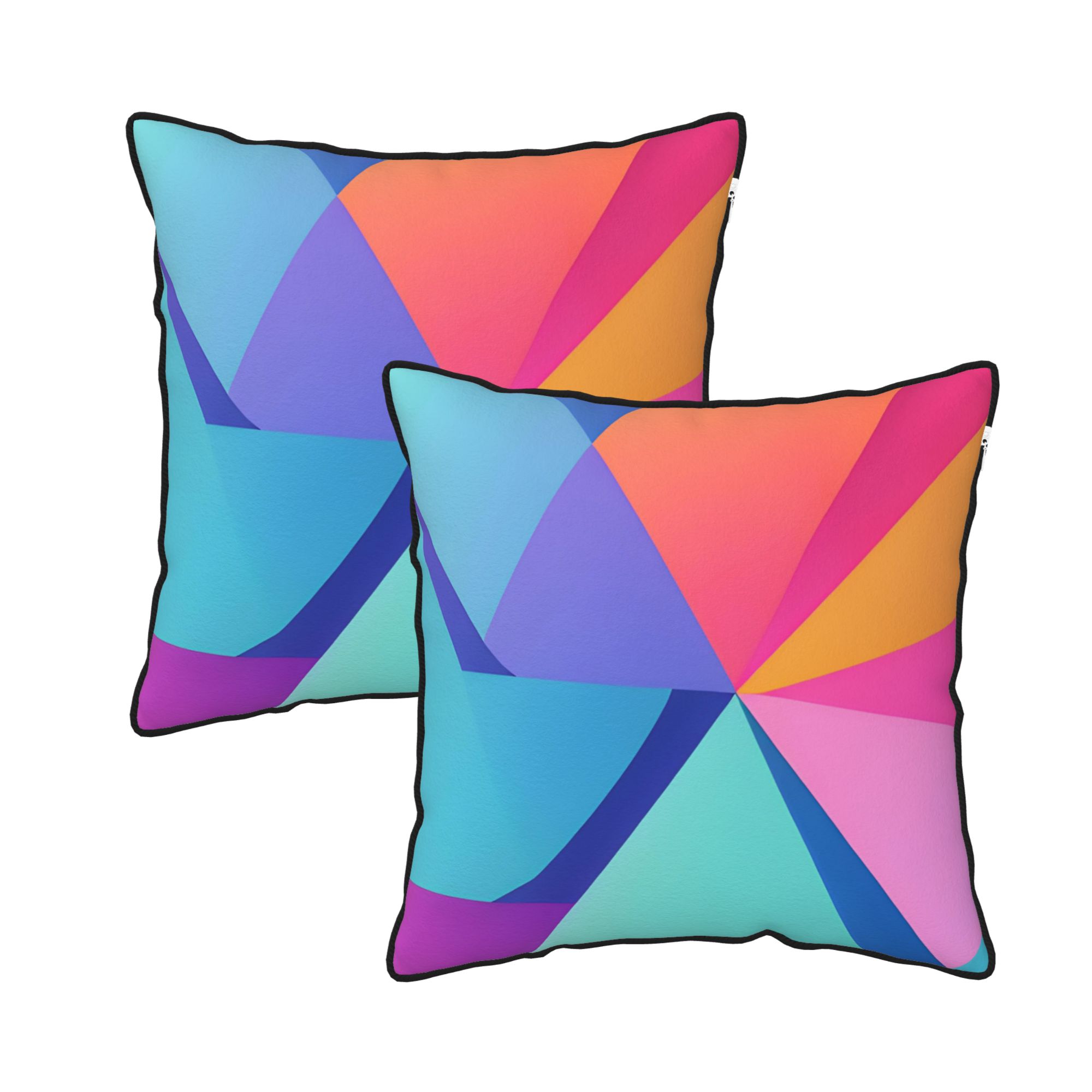 Velvet Decorative Throw Pillow Covers Set of 2, Soft Square Cushion ...