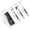 Gaeub Piano Keys With Musical Notes Print 3-Piece Children Knife Spoon ...