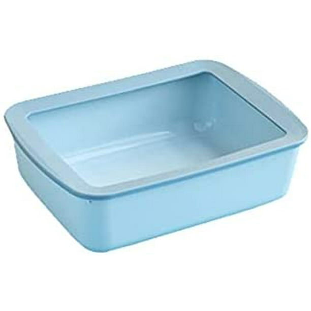 Cat Box Square Cat Litter Box Semi-Closed Cat Litter Box Splash-Proof ...